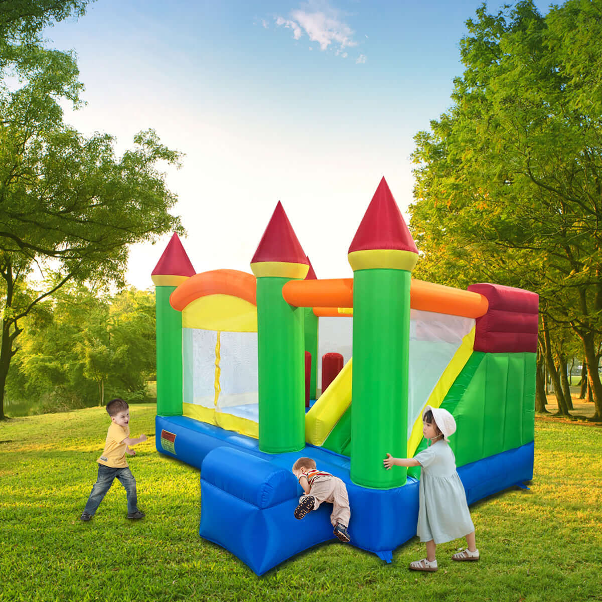 Jumping Castle Slide | Bounce House-Rainbow Jumping Castle